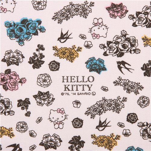 white Hello Kitty oxford fabric flower rose swallow by Sanrio from ...
