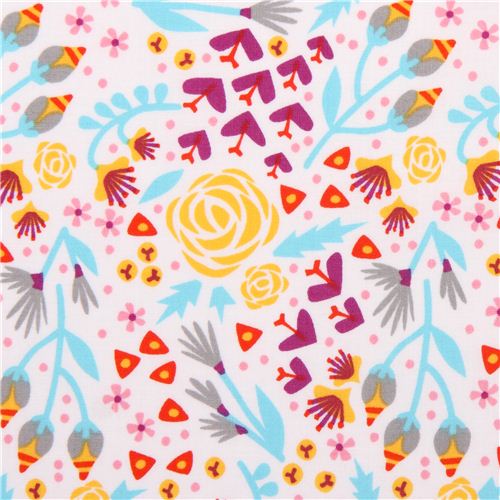 white flower rose blossom petal pattern SamarraTimeless Treasures ...