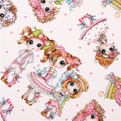 white girl children fabric Besties Forever Quilting Treasures Fabric by ...