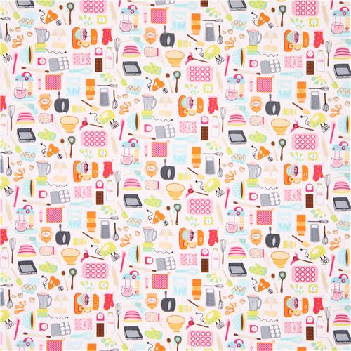 weißer Küche Backutensilien Stoff Timeless Treasures Fabric by Timeless ...