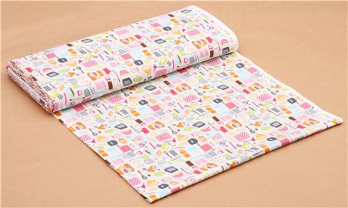weißer Küche Backutensilien Stoff Timeless Treasures Fabric by Timeless ...