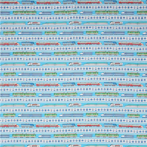 white light blue stripe train cotton printed oxford fabric from Japan ...