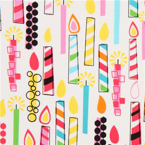 white party candles fabric by Timeless Treasures Fabric by Timeless ...