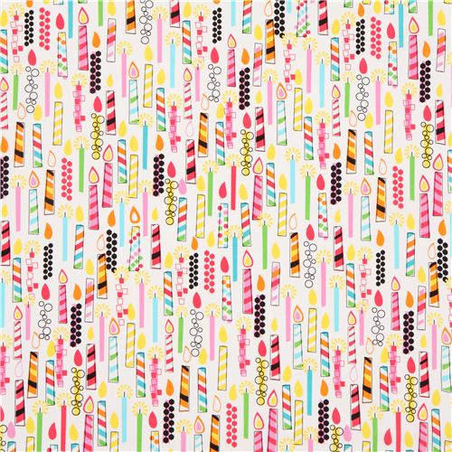 white party candles fabric by Timeless Treasures Fabric by Timeless ...