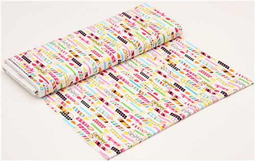 white party candles fabric by Timeless Treasures Fabric by Timeless ...