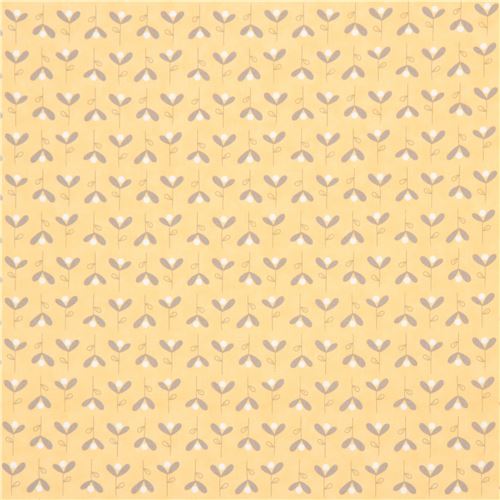 yellow with cute small flower fabric Moda Fabrics Fabric by Japanese ...